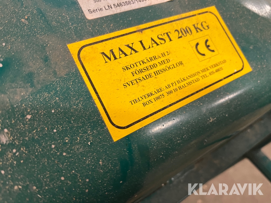 Skottkärra Trönningekärran H24 Ö, Östhammar, Klaravik auktio