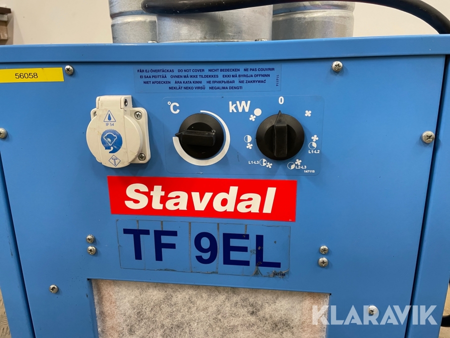 Klaravik Auktioner | Värmefläkt El-Björn TF 9EL