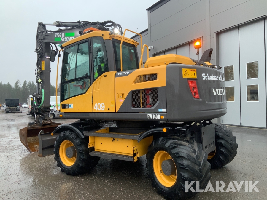 Grävmaskin Volvo EW 140D, Katrineholm,
