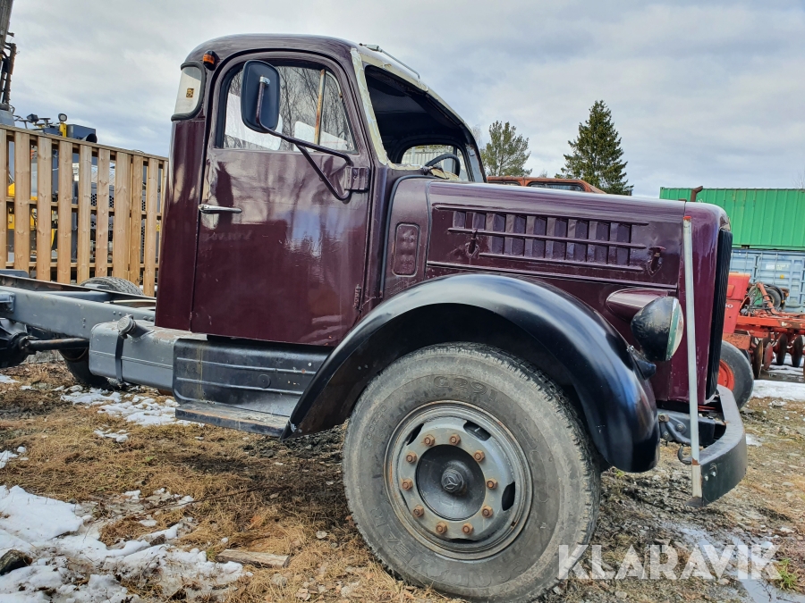 Veteranlastbil A-traktor Scania L51 -58, Karlstad, Klaravik