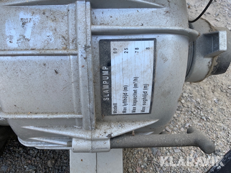 Slampump DUAB MT80C, Mörbylånga, Klaravik auktioner
