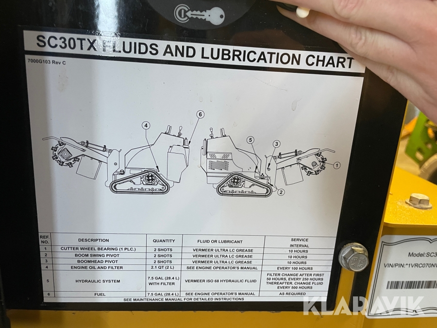 Stubbfräs Vermeer SC30TX, Grums, Klaravik auktioner