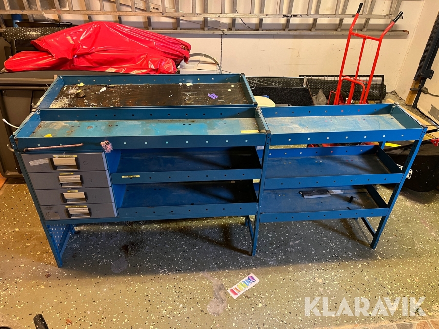 Verkstadsinredning HH Modulsystem, Eslöv, Klaravik auktioner