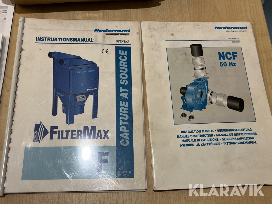 Svetsutsug Nederman FilterMax, Jönköping, Klaravik auktioner