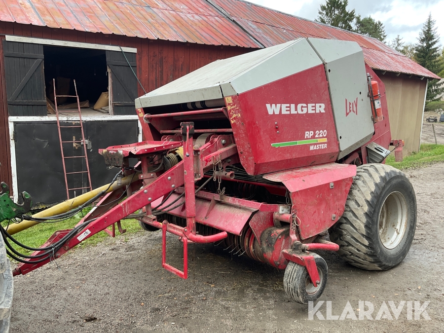 Rundbalspress Welger RP 220 master, Söderhamn, Klaravik auk