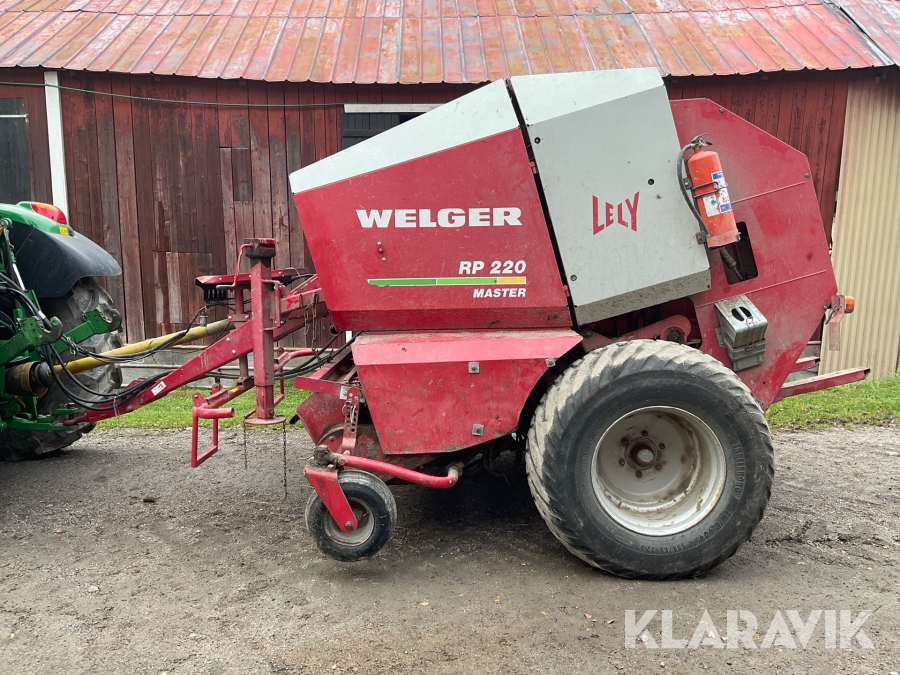 Rundbalspress Welger RP 220 master, Söderhamn, Klaravik auk