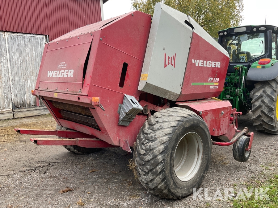 Rundbalspress Welger RP 220 master, Söderhamn, Klaravik auk