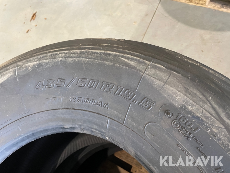Lastbilsdäck Bridgestone R166, Sölvesborg, Klaravik auktione