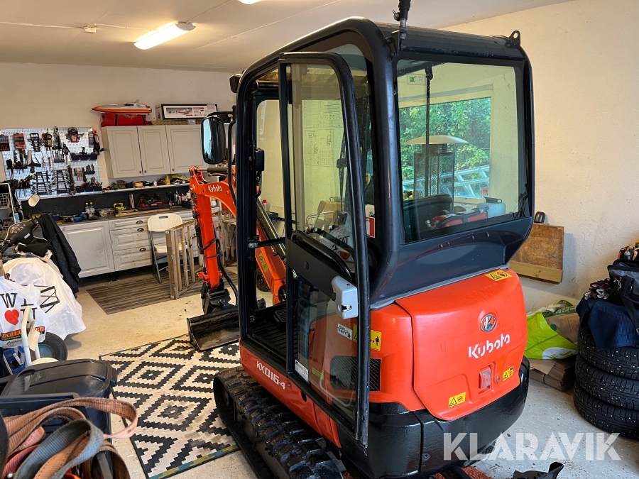 Grävmaskin Kubota KX016-4, Eslöv, Klaravik auktioner