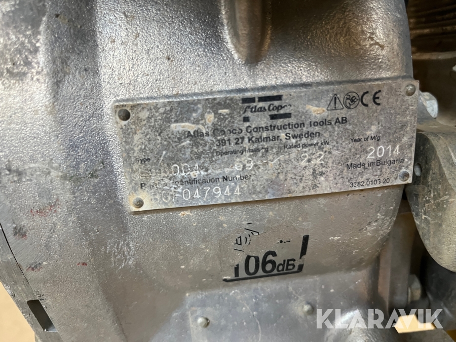 Markvibrator stamp Atlas Copco LT6004, Linköping, Klaravik a