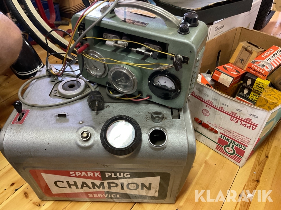 Blästermaskin för tändstift Champion, Lycksele, Klaravik auk