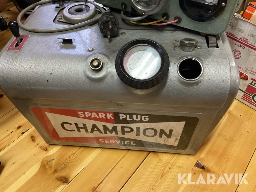 Blästermaskin för tändstift Champion, Lycksele, Klaravik auk