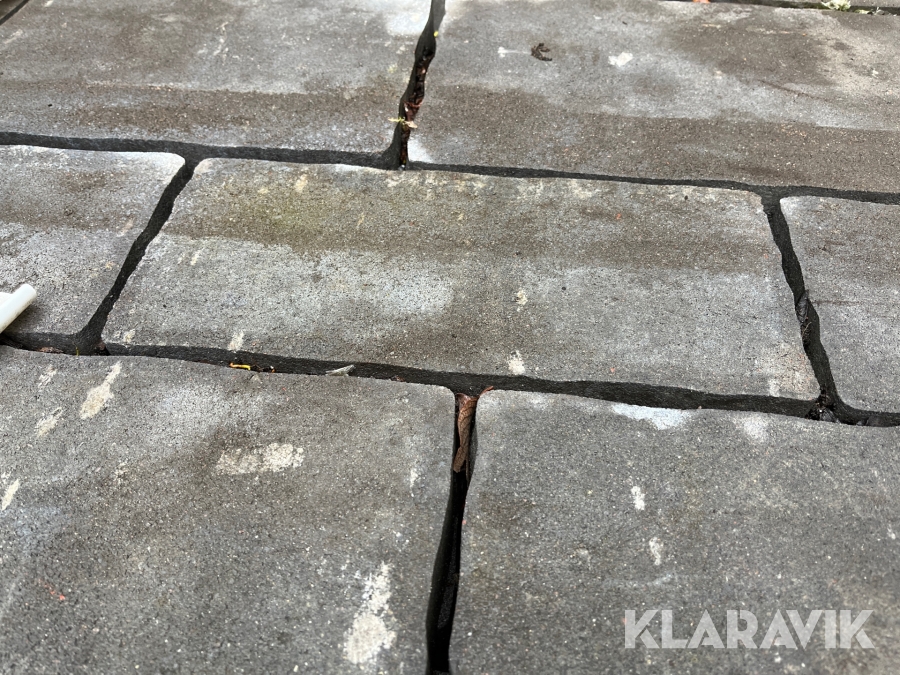 Marksten/platta 4 pall Cirkusstrukturantracit, Nacka, Klarav