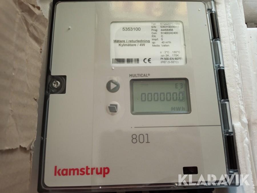 2st Kamstrup Multical 801-mätare (nya)
