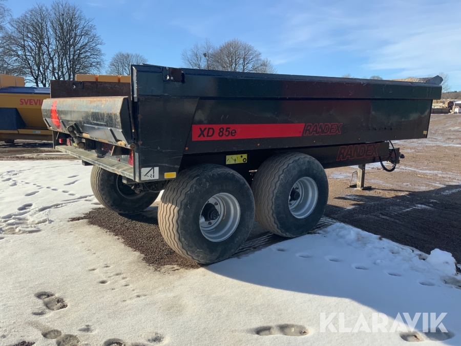 Dumpervagn Randex XD 85E, Skövde, Klaravik auktioner