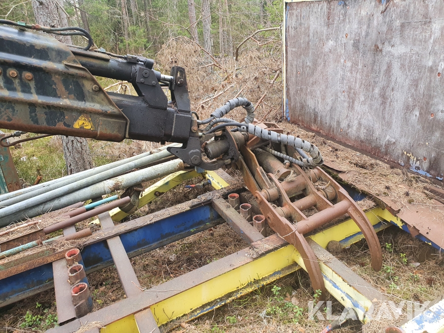 Kran med grip för flakmontage Hiab 100, Karlstad, Klaravik a