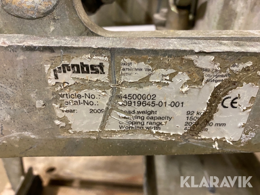 Rörlyft stenlyft Probst, Jönköping, Klaravik auktioner
