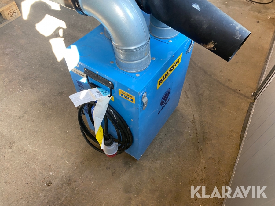 Klaravik Auktioner | Varmluftsfläkt med luftfördelare El-Björn TF 9EL