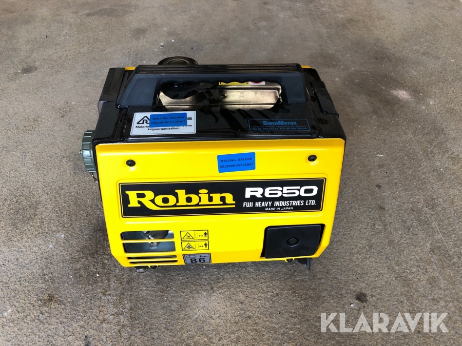 Klaravik Auktioner | Generator Robin R650