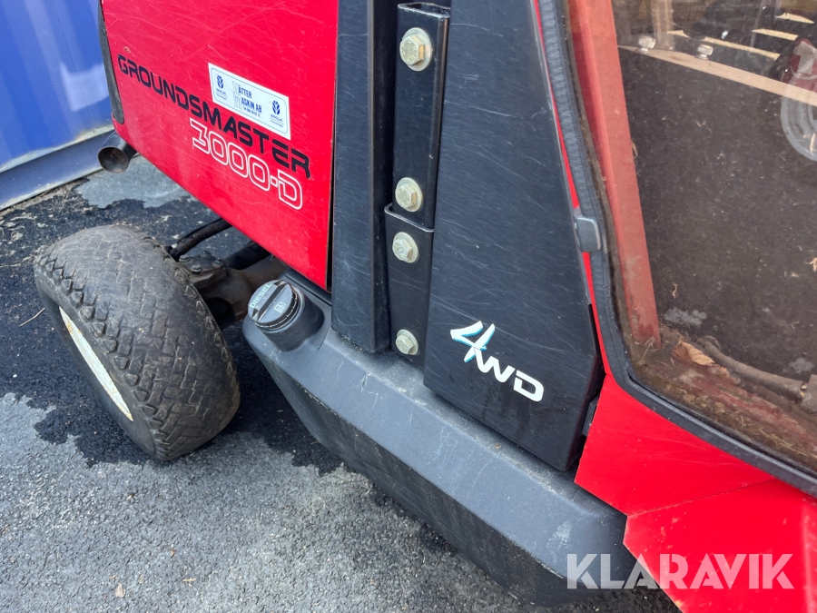 Åkgräsklippare Toro Groundmaster 3000-D, Nässjö, Klaravik au