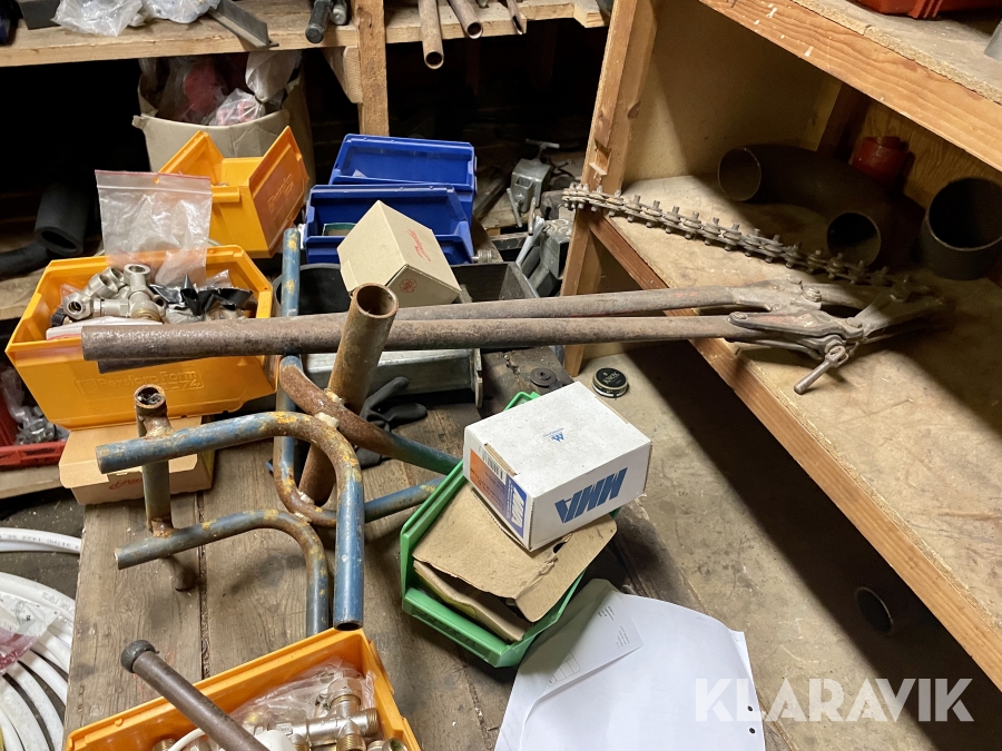 Lager med diverse VVS delar, Uddevalla, Klaravik auktioner