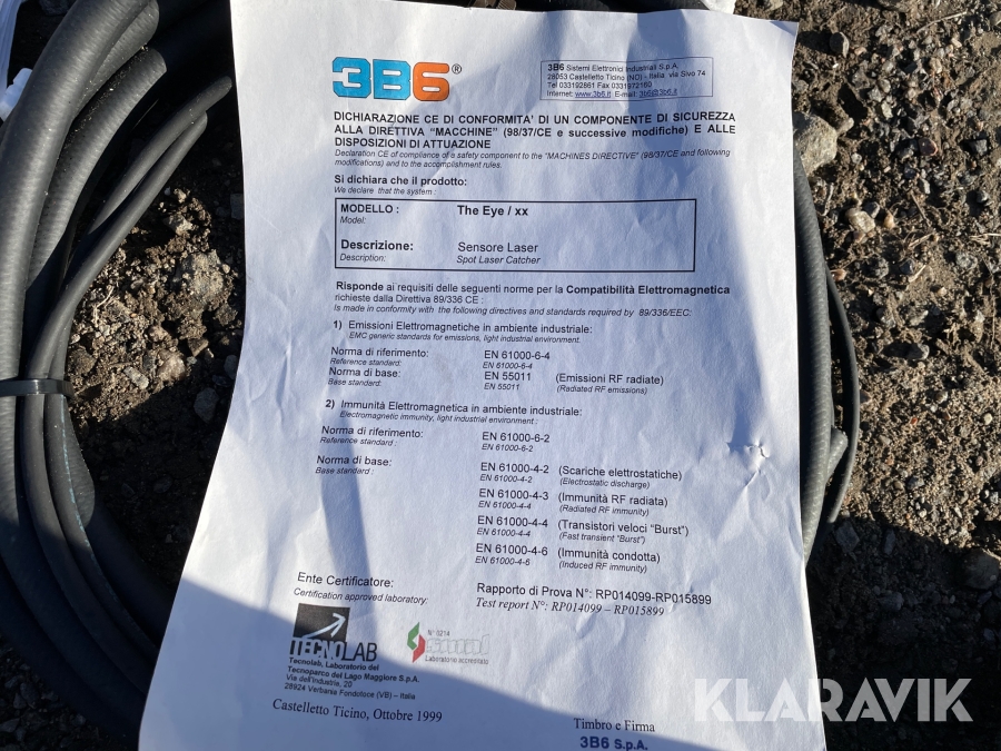 3-DG laser Maskinlaser Top Depth 3B6, Timrå, Klaravik aukti