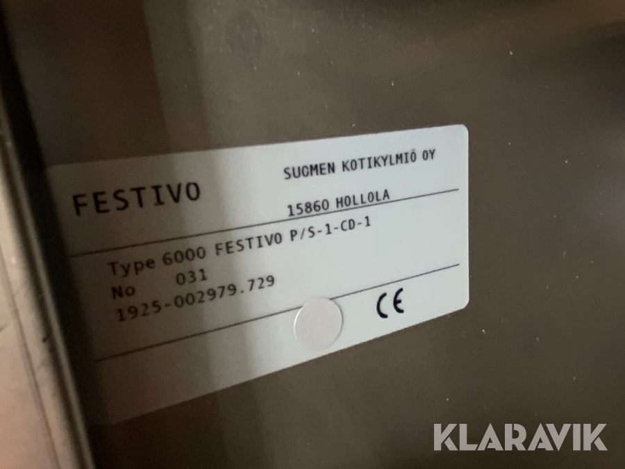 Kylbänk Festivo 6000, Alingsås, Klaravik auktioner