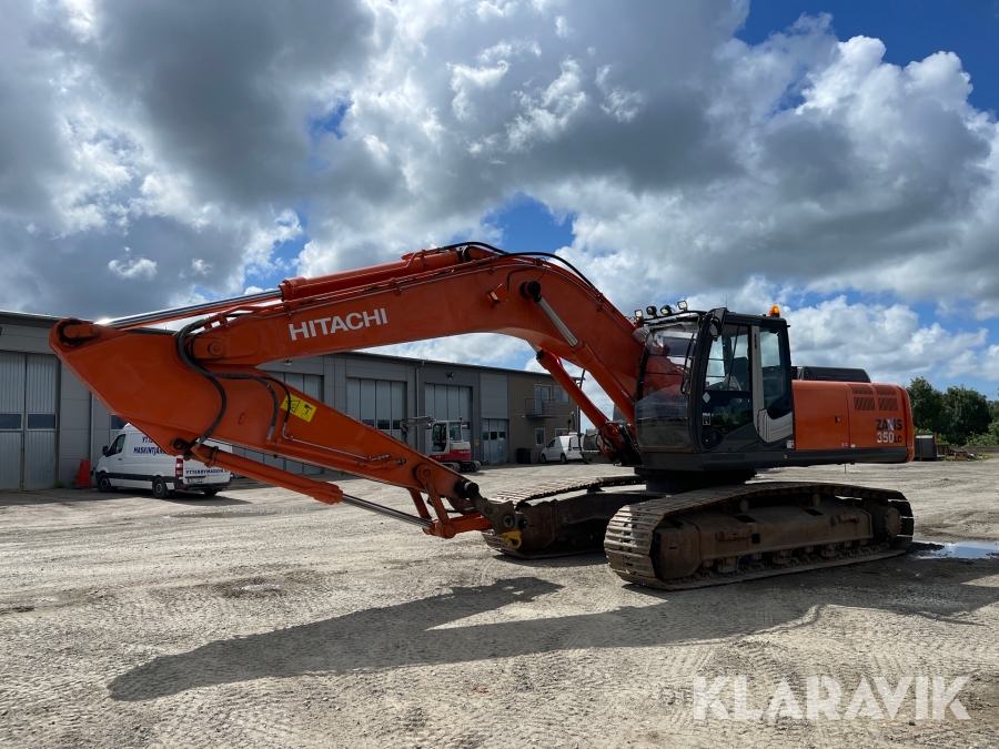 Grävmaskin Hitachi 350 LC, Kungälv, Klaravik auktioner