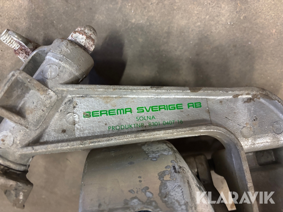 Bergborrslipmaskin Berema, Lerum, Klaravik auktioner