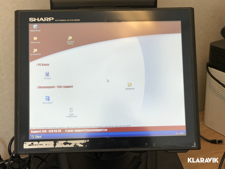 Kassaregister Touch Sharp RZ-X750 Pos Terminal