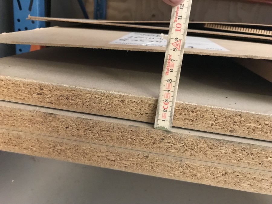Diverse skivmaterial MDF, spånskivor, masonite,