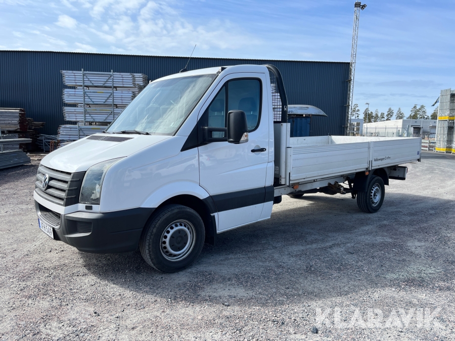 Flakbil Volkswagen Crafter, Jönköping, Klaravik auktioner