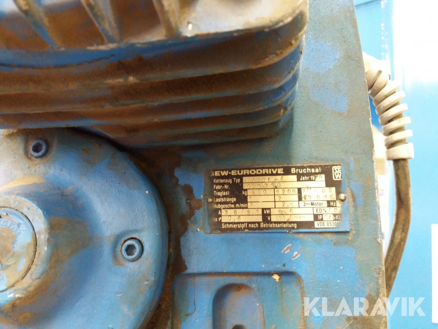 Klaravik Auktioner | Telfer SEW Eurodrive AK306-4