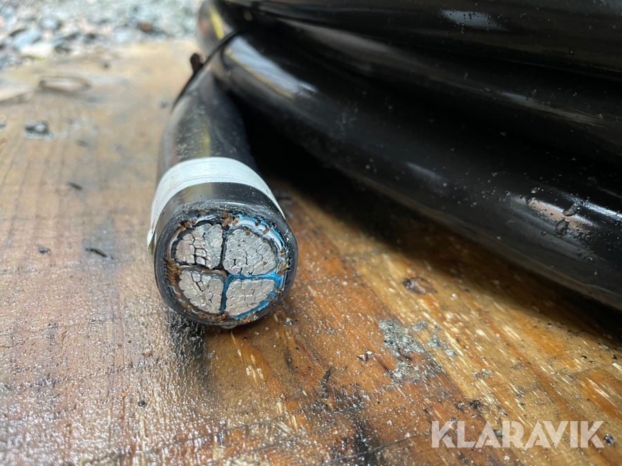 Jordkabel på kabeltrumma AXQJ 4x120/41, Göteborg, Klaravik a
