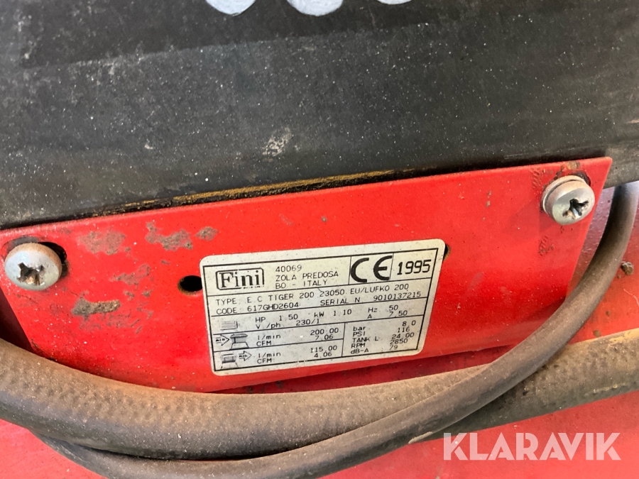 Kompressor Senco, Fini AC 33024, MK200, Jönköping, Klaravik