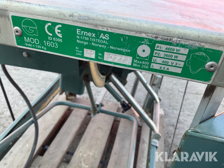 Gjerdesåg Ernex 1603, Luleå, Klaravik auktioner