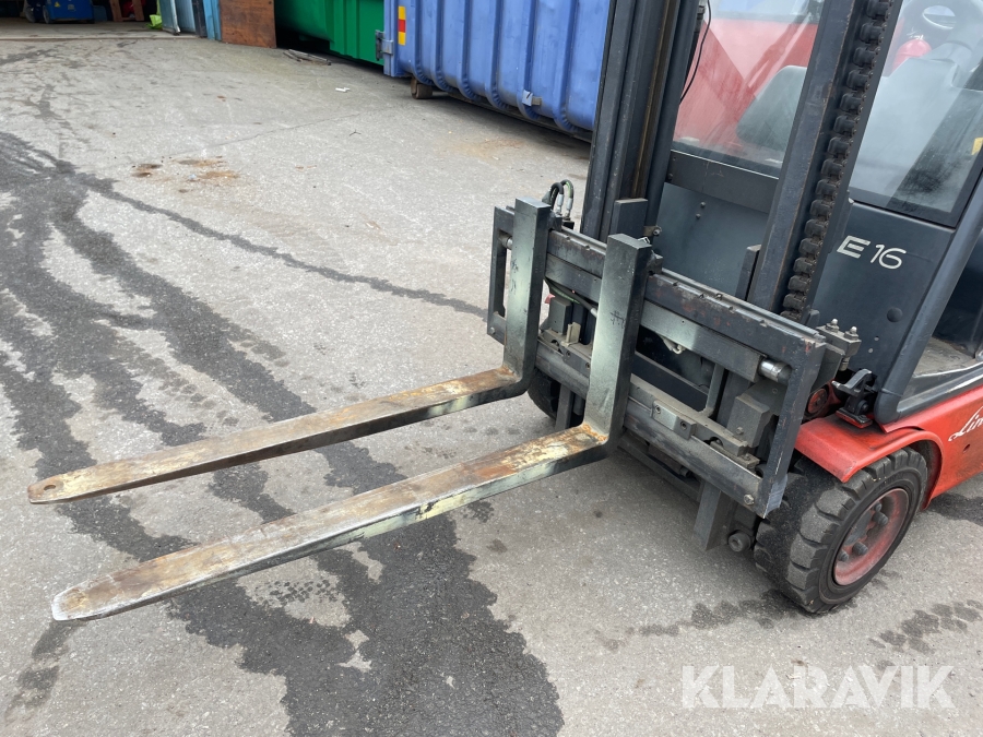 Truck Linde E16, Tyresö, Klaravik auktioner