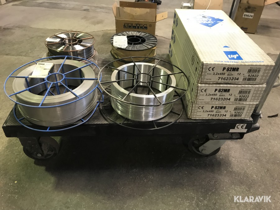 Elektroder, svetstråd Elga Sandvik Esab