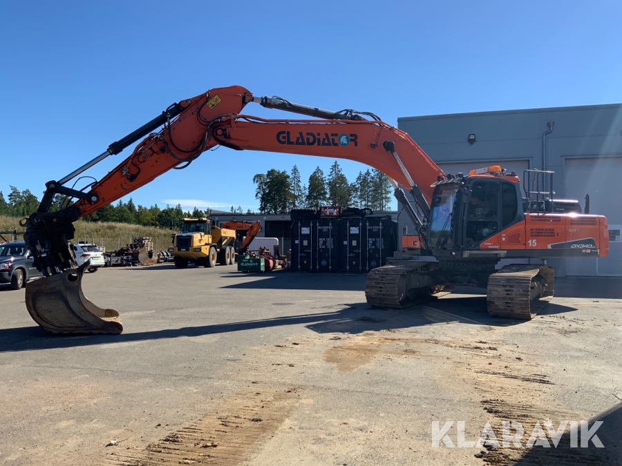Grävmaskin Doosan DX340LC-5, Kalmar, Klaravik auktioner