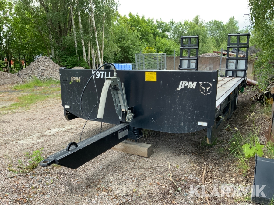 Maskintrailer JPM 19TLL, Mariestad, Klaravik auktioner