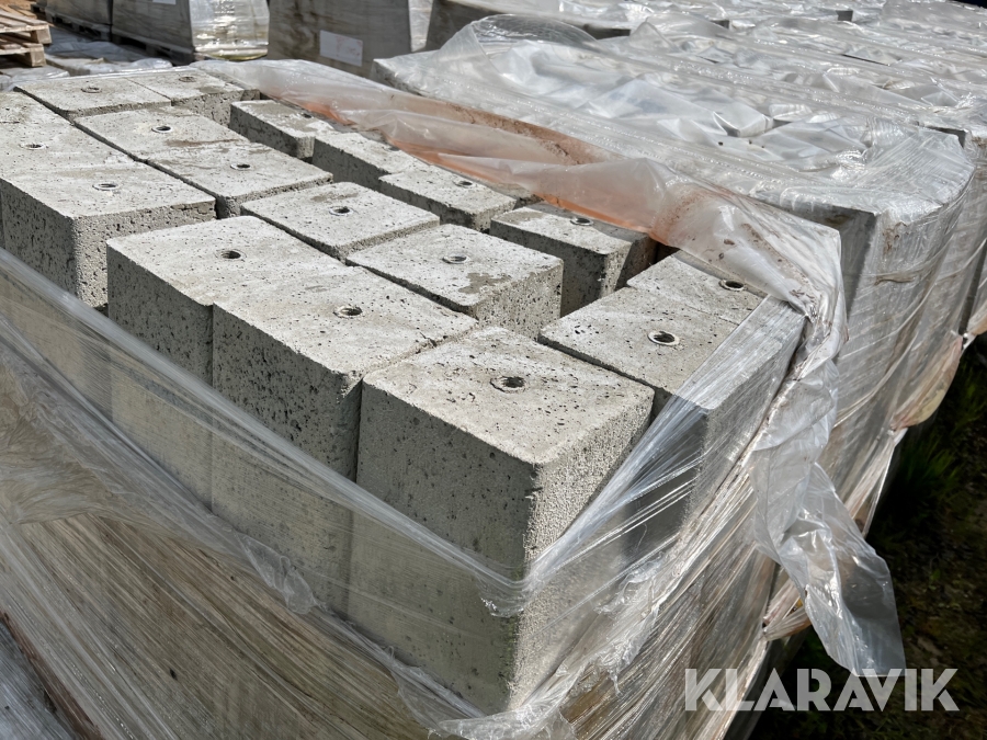 Betongplint Benders 700 mm med 3 tums stolpsko 24 st, Lund,