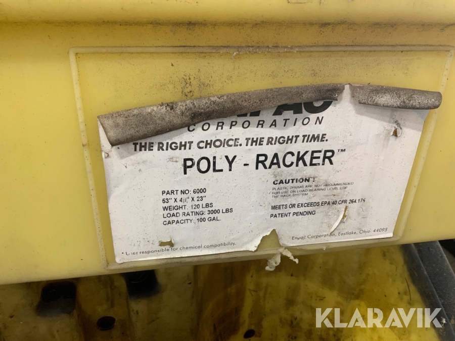 Klaravik Auktioner | Oljeuppsamlare Enpac Poly-stacker