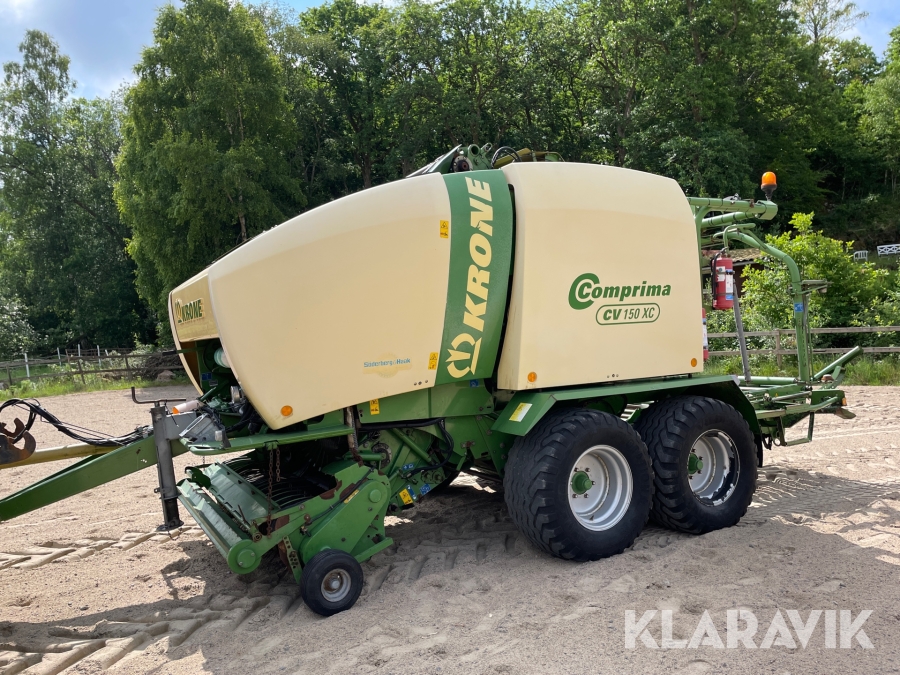Rundbalspress Krone Comprima CV 150, Mölndal, Klaravik aukti