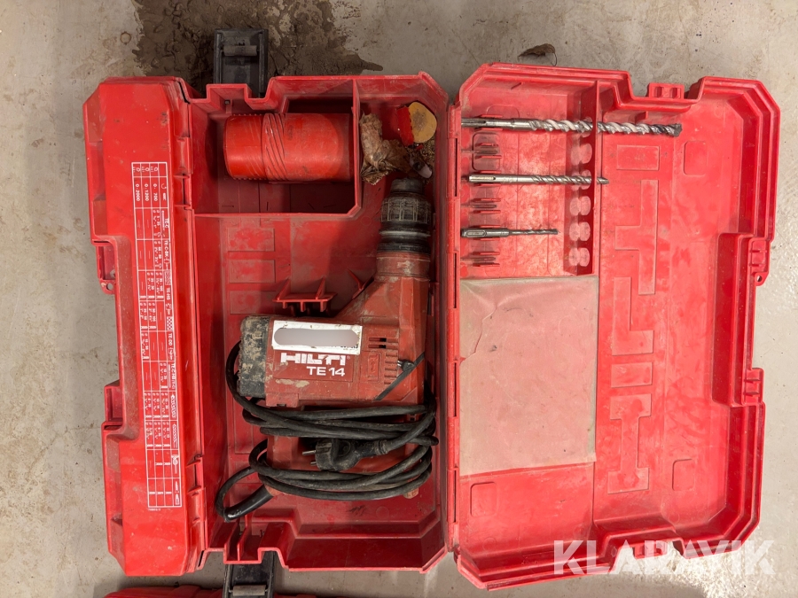 Borrhammare Hilti TE 14, Sandviken, Klaravik auktioner
