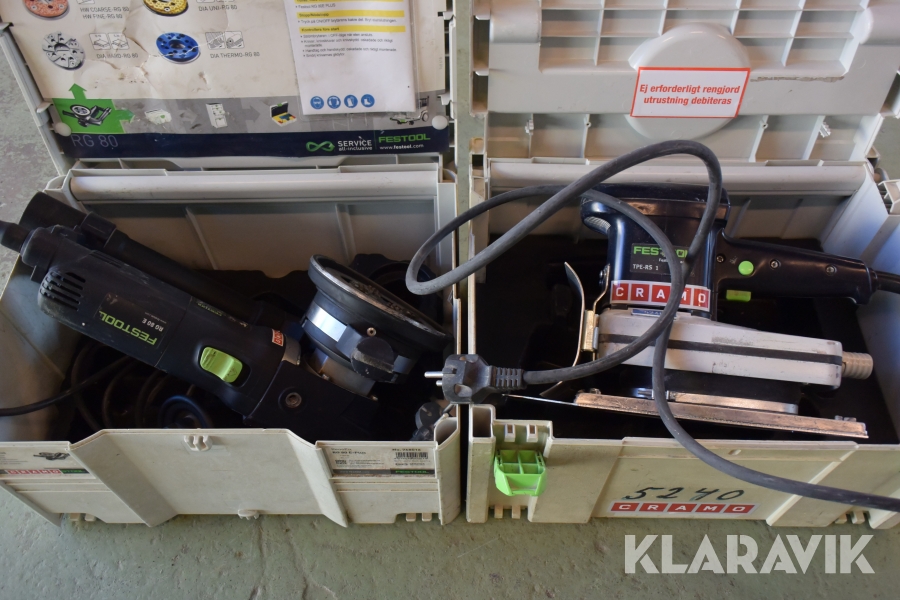 Ytfräs & Tapetborttagning maskin Festool & Duri RG 80 E Plus & Ministripper