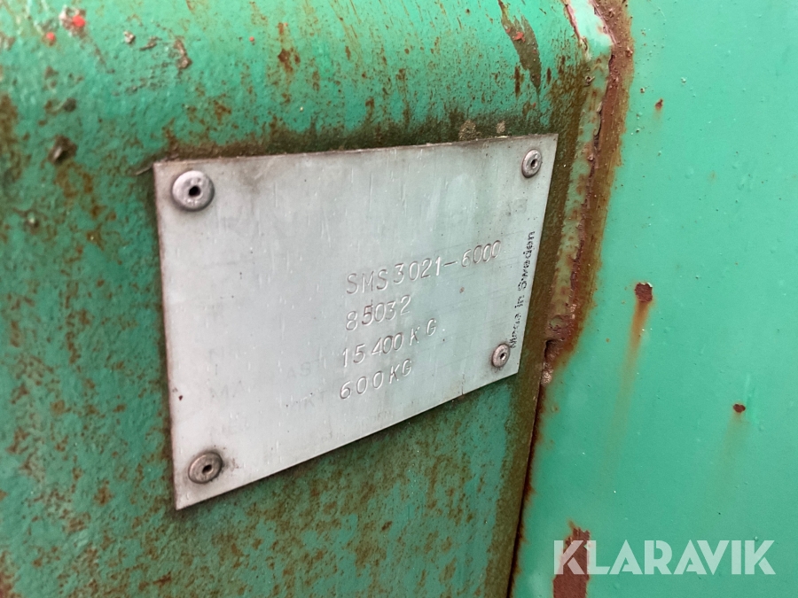 Containerfartyg på lastväxlarram