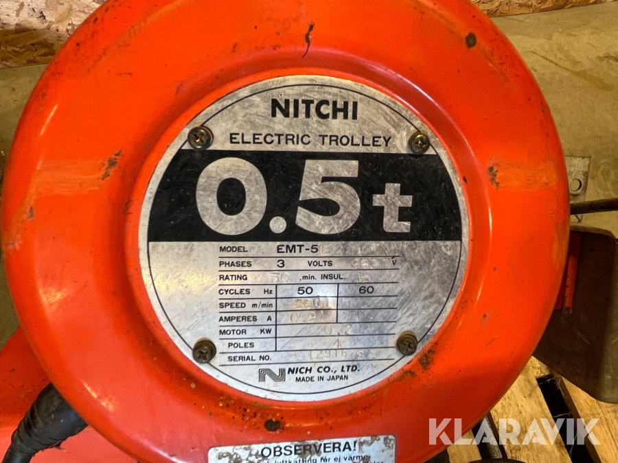 Telfer Nitchi EC-3M, Klippan, Klaravik auktioner