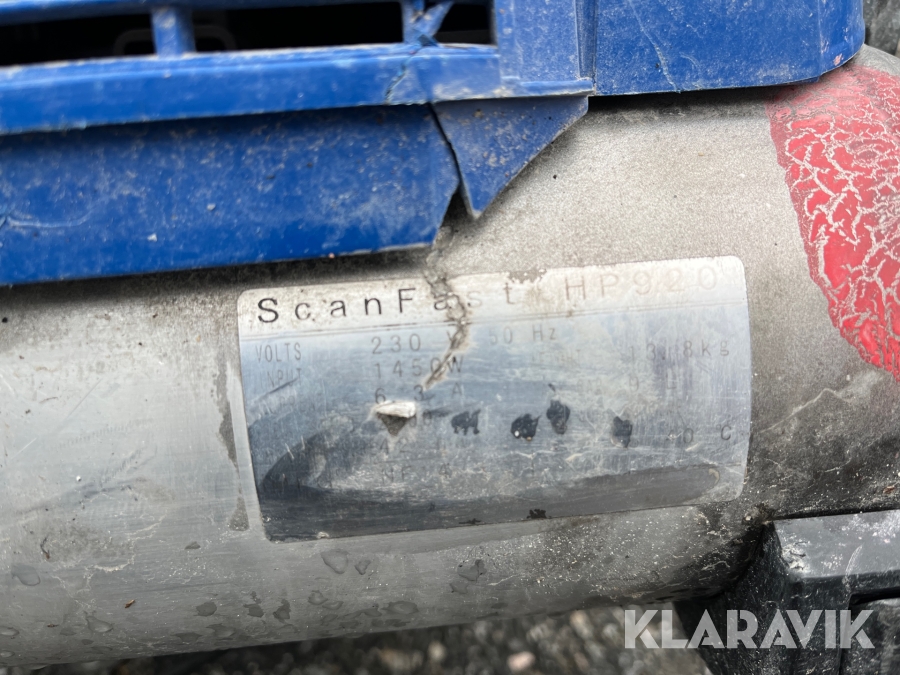 Högtryckskompressor Scanfast HP920, Vallentuna, Klaravik auk