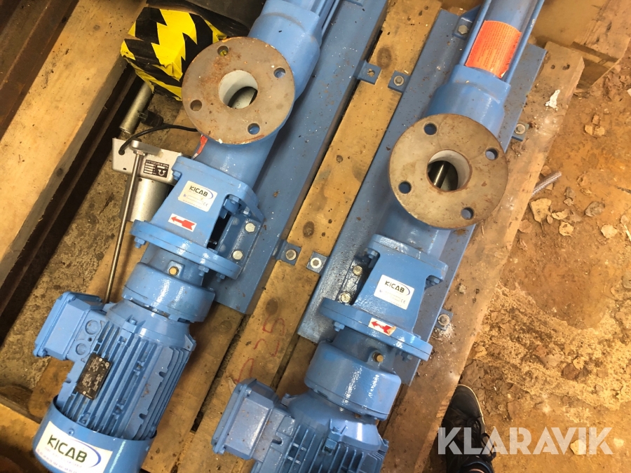 Klaravik Auktioner | Excenterskruvpump (2st) Nya Kicaab