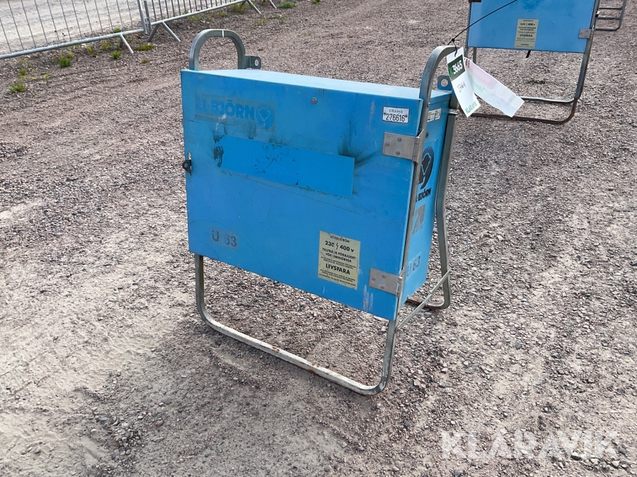 Elcentral El-Björn U 63, Jönköping, Klaravik auktioner